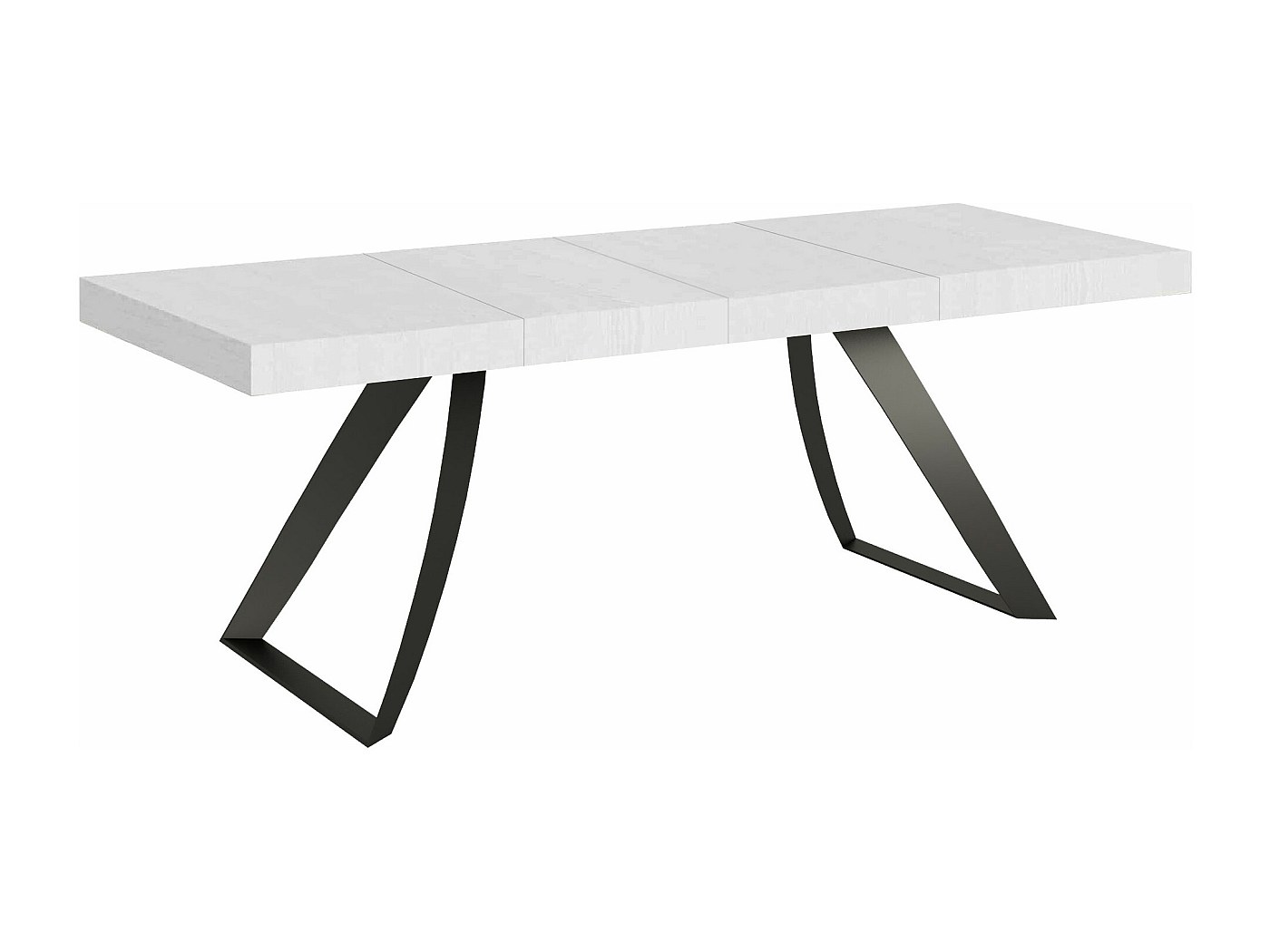 Mesa extensible 90x180/440 cm Proxy Premium Fresno Blanco estructura ...