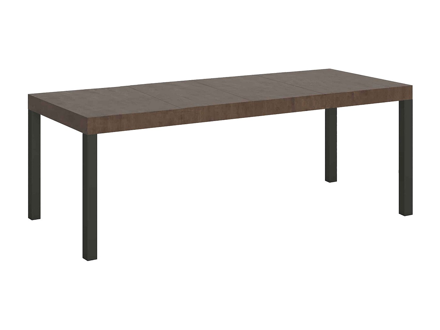 Uitschuifbare tafel 160/420x90 cm Everyday Premium noten antraciet poten