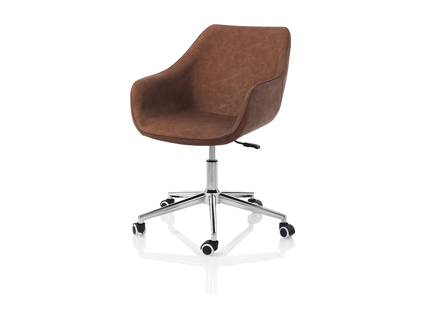 Silla de oficina marrón YAREN