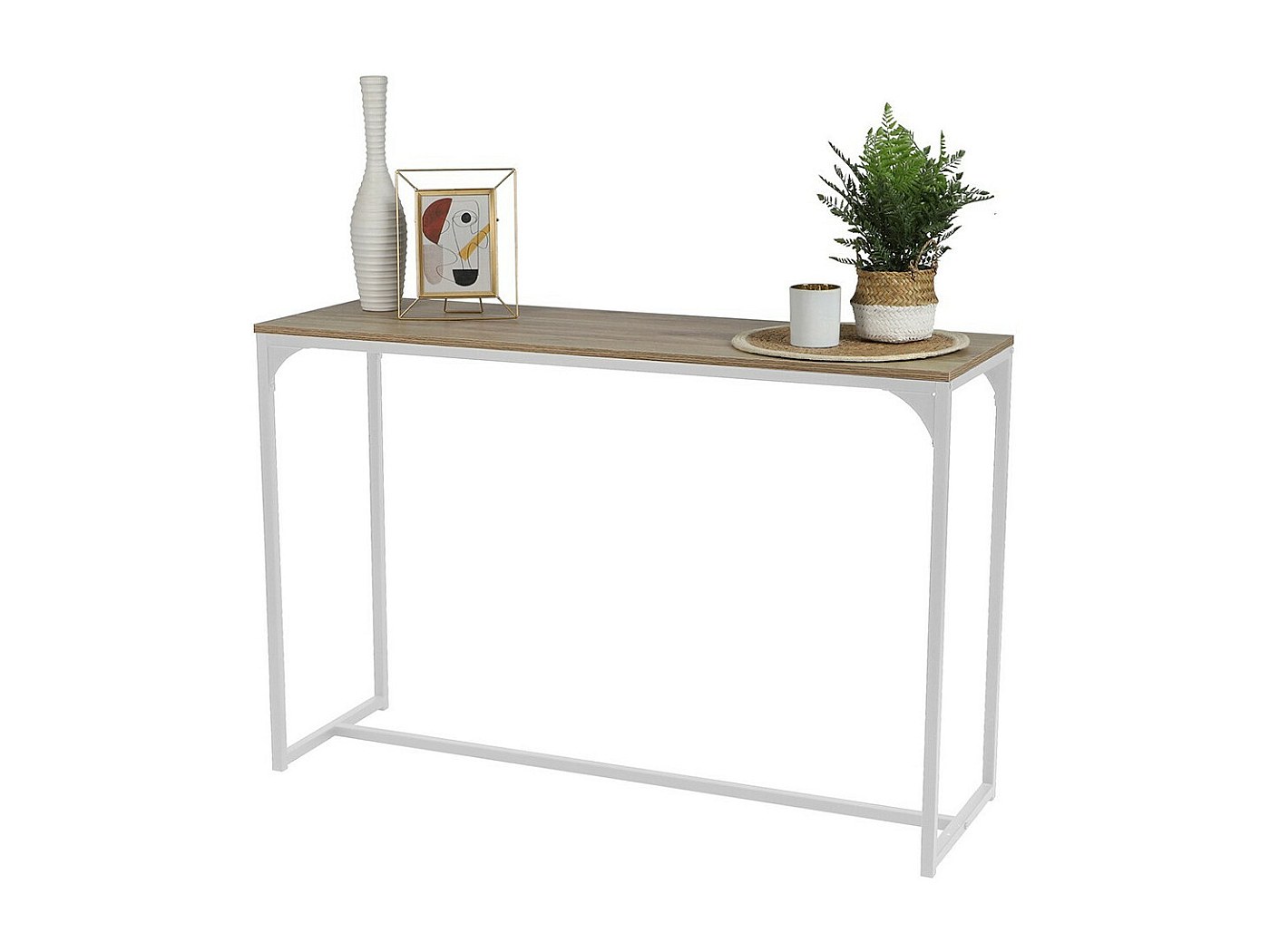 Consolle stile industriale collezione PUEBLO. Color rovere, struttura ...