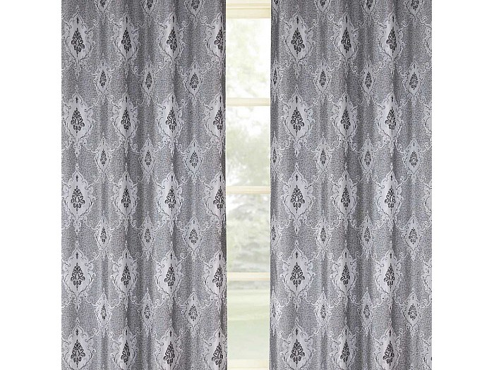 Paire de rideaux tamisants baroque