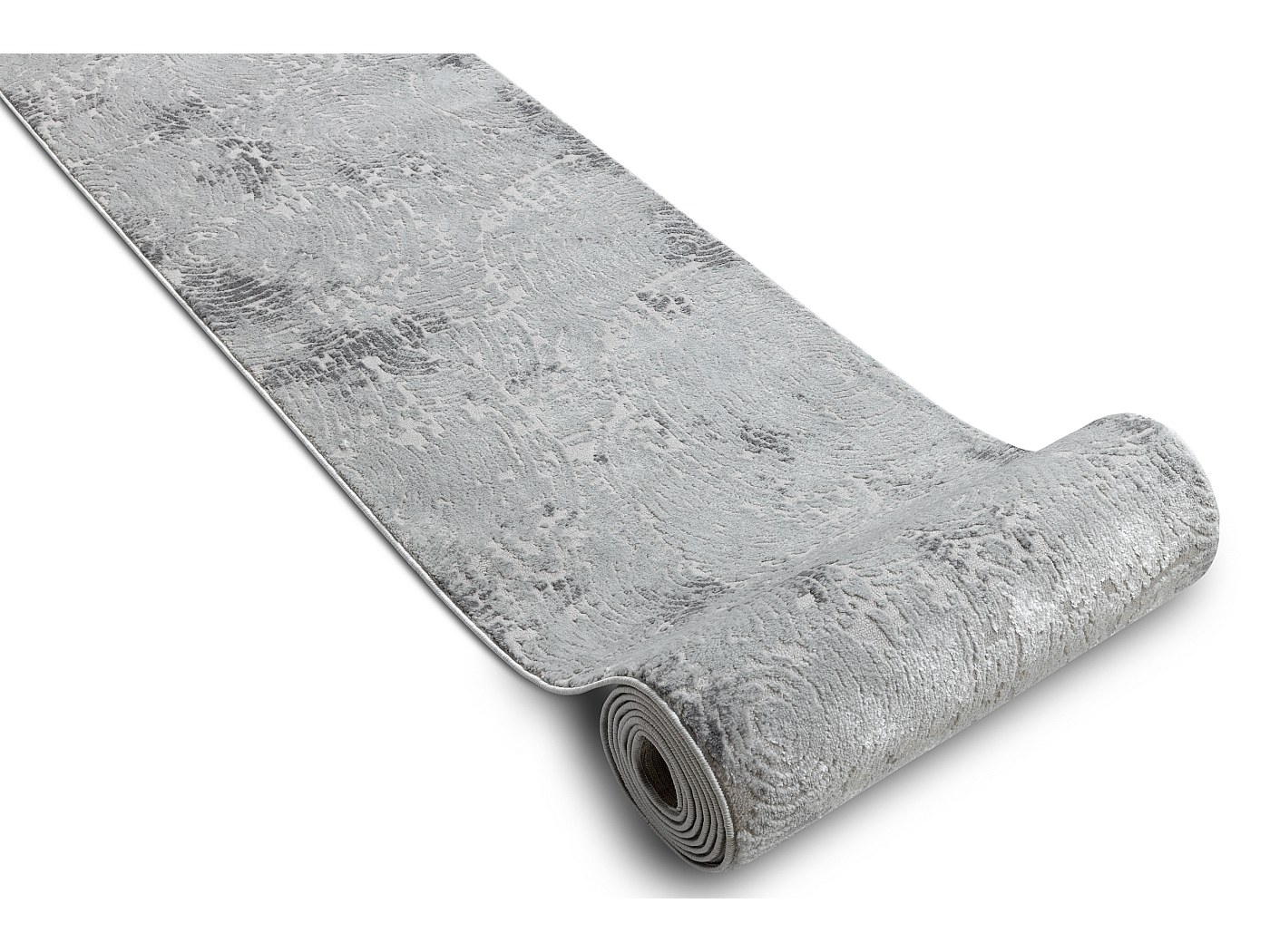 Chodnik Strukturalny MEFE 8725 dwa poziomy runa szary 60 cm 60x220 cm