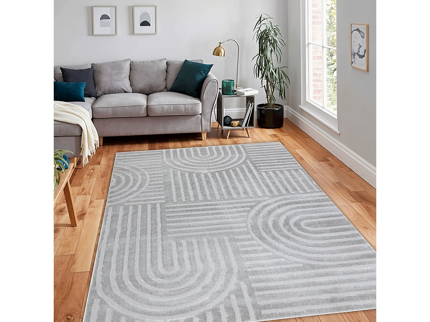 Tapis BALANCE 1918 gris - Géométrique, structurel, glamour 140x190 cm