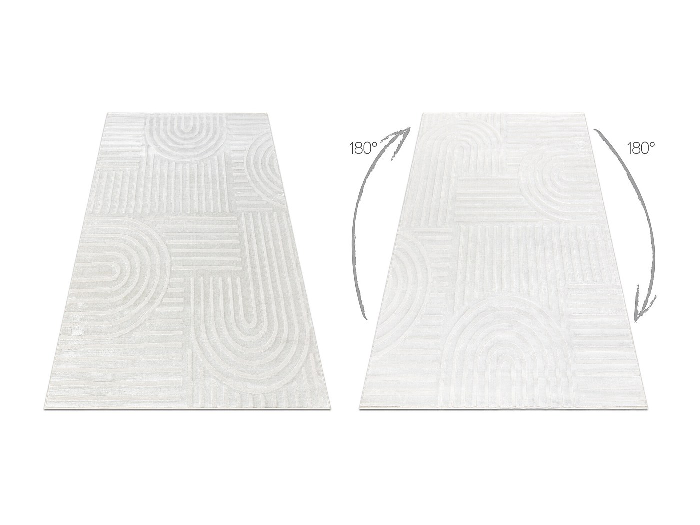 Tapis BALANCE 1918 crème - Géométrique, structurel, glamour 120x170 cm