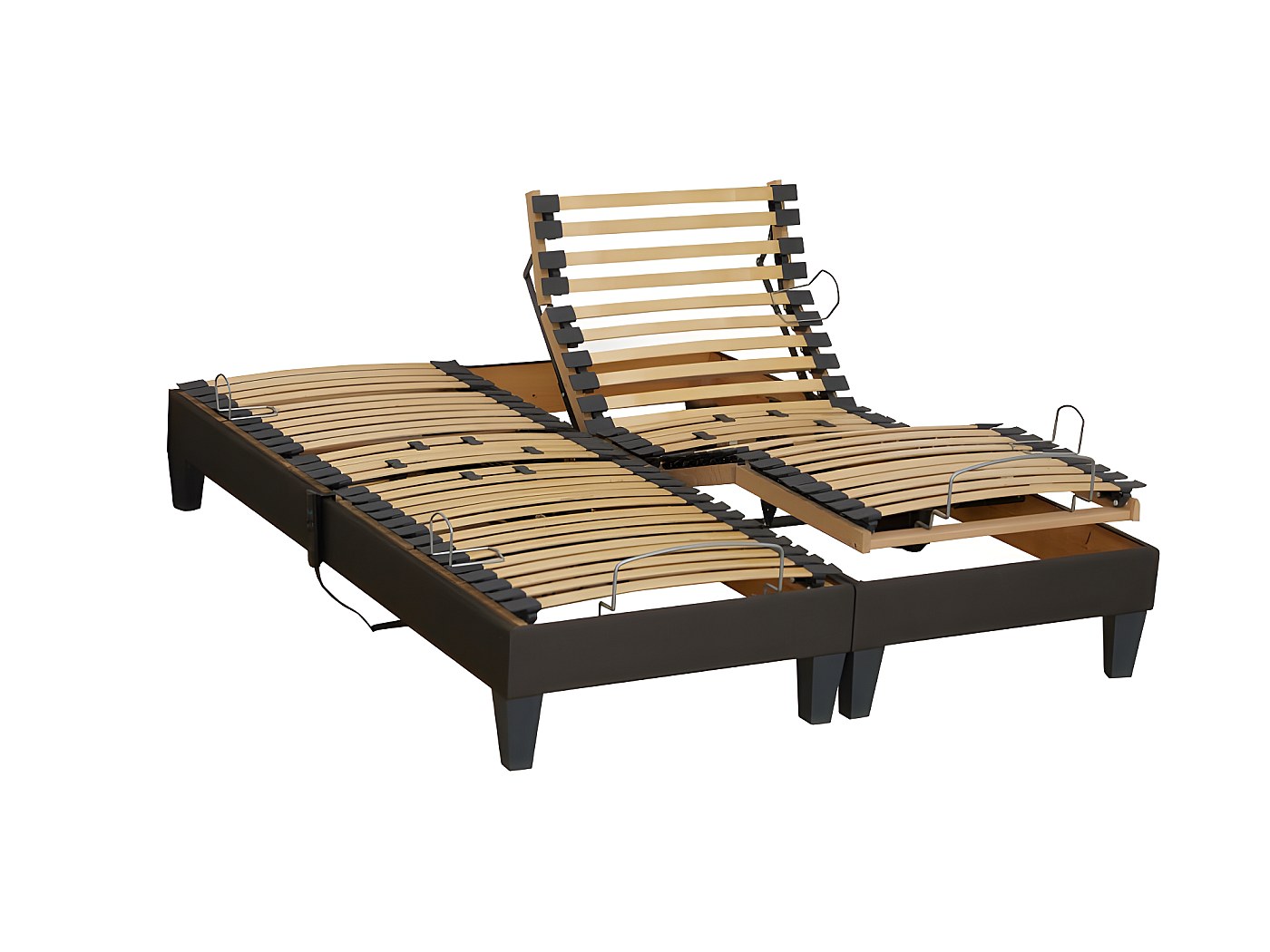 Lot 2 Sommiers relaxation electrique vanessa Dimensions - 2x90 x 200 cm