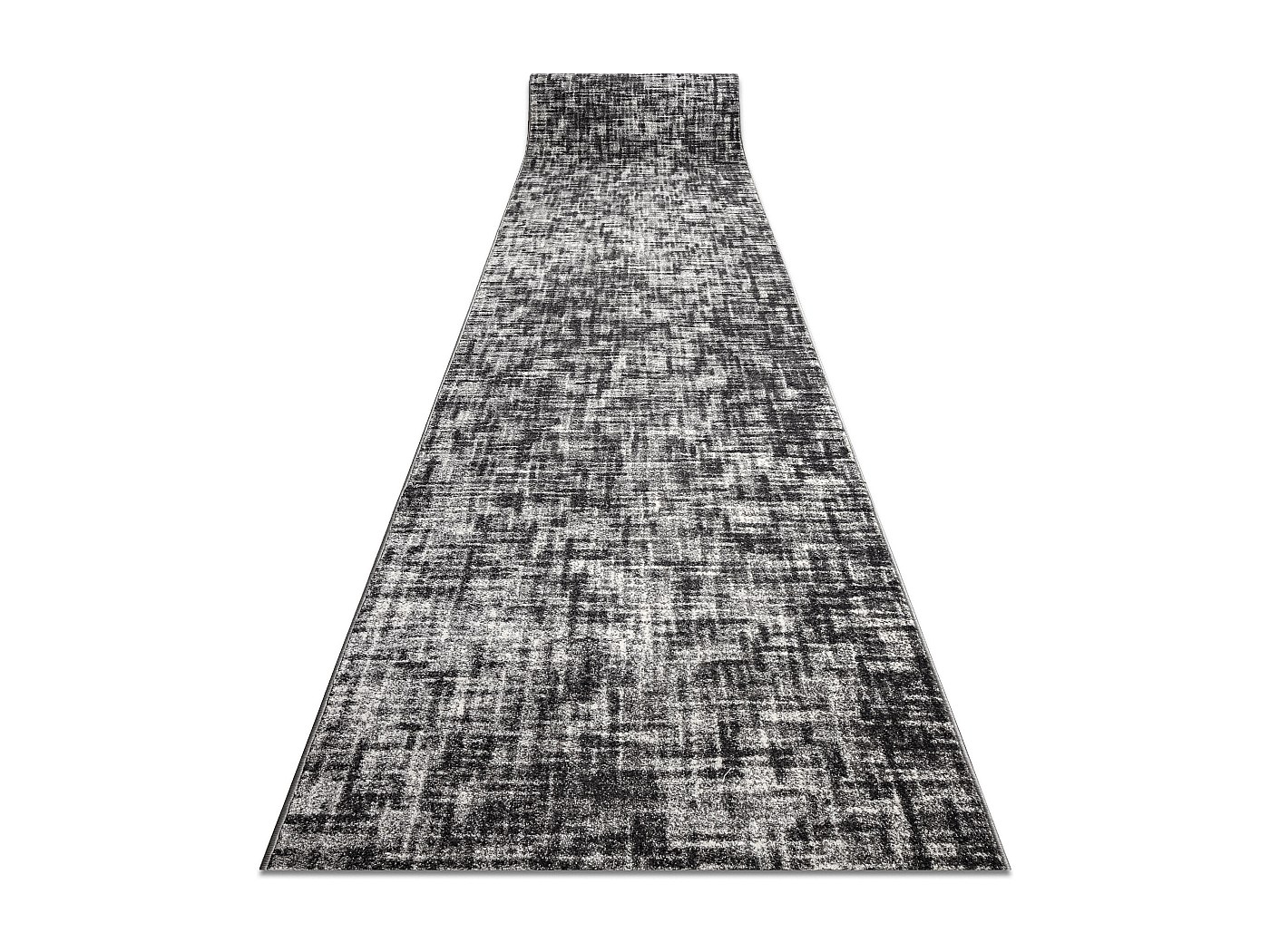 Tapis de couloir SILVER Fasti treillis gris 80x730 cm
