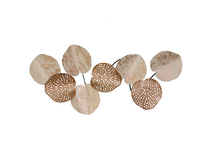 Décoration métallique 3D Elegante - Bronze, Sable - 100 x 9 x 45 cm