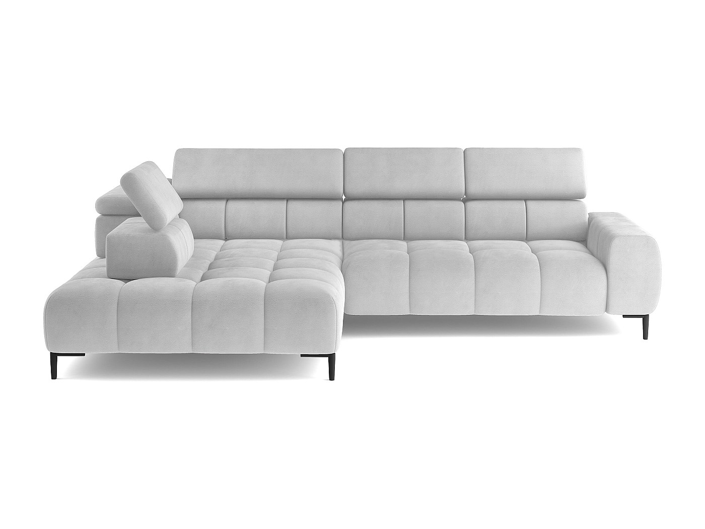 Ecksofa PLAZA-L Stoff SOLAR Eckcouch Inkl. Mit Bequemer Flauschiger ...