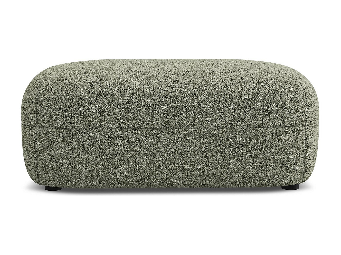 Pouf en Strukturstoff - olive - MOANA