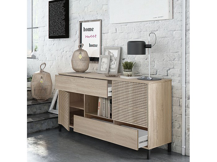 Mobile credenza buffet moderno soggiorno salotto camera letto ROVERE ...
