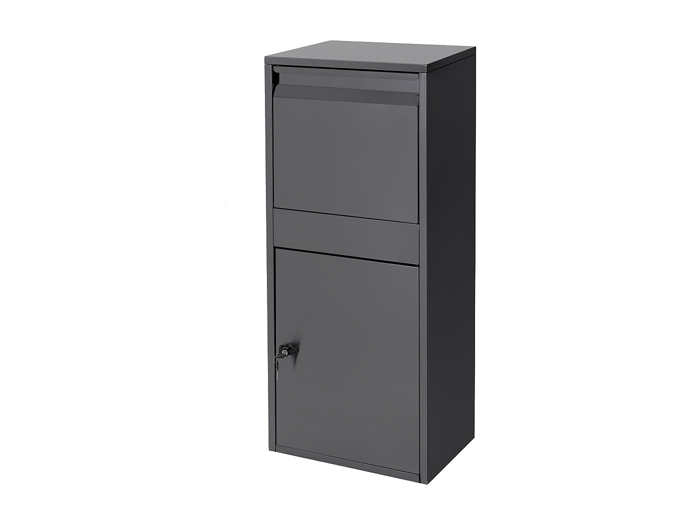 Boîte à colis en acier galvanisé anthracite avec trappe pour colis ...
