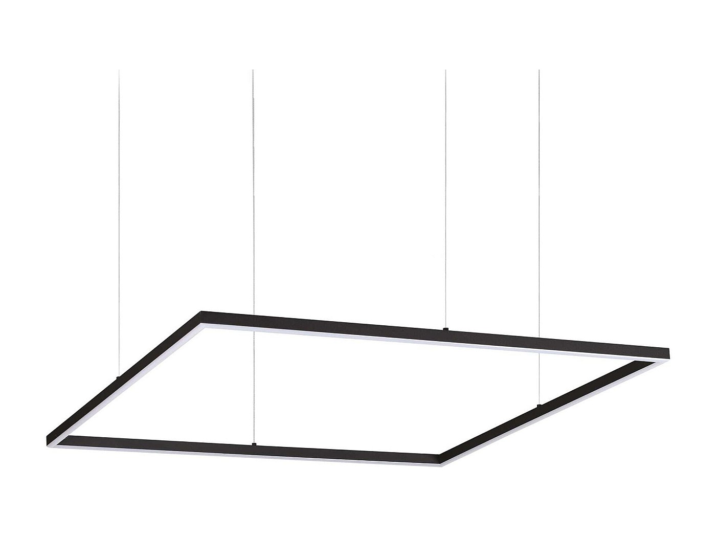 Hanging lamp oracle slim square / black / 90 cm