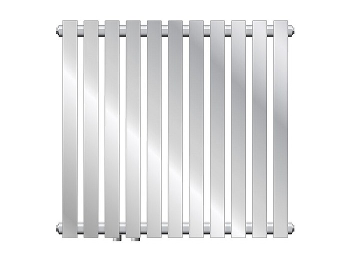 Radiador de diseño horizontal LuxeBath Stella 640 x 600 mm Cromo ...
