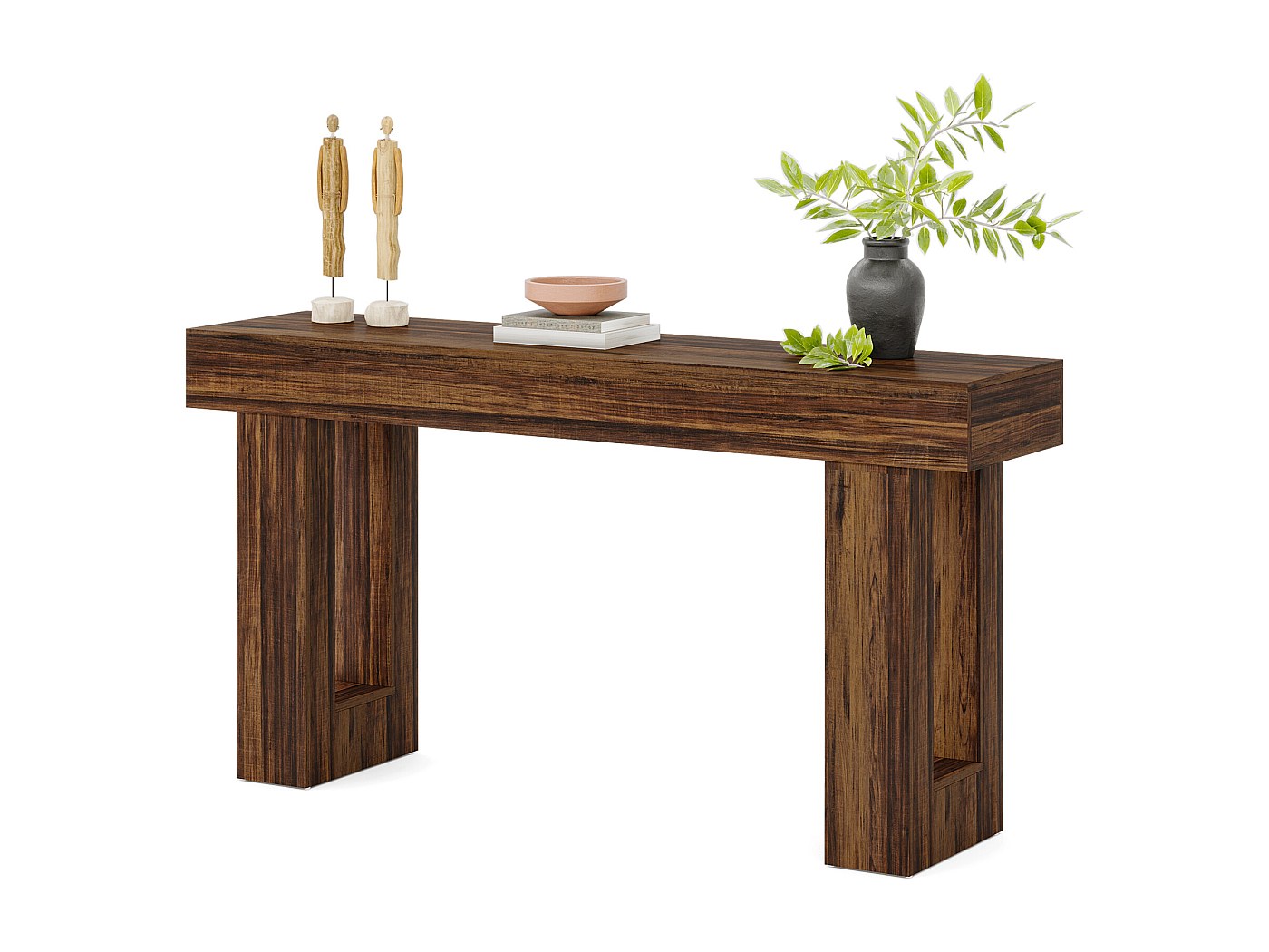 Tribesigns Table console rectangulaire de 160 cm de long, table basse ...