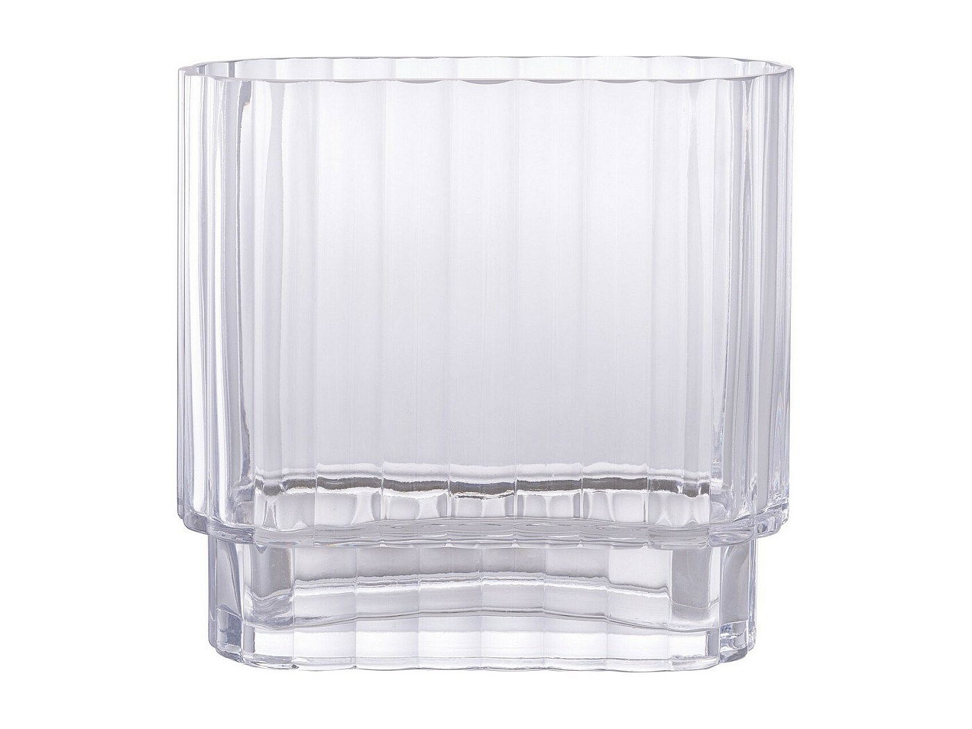 Vase Décoratif Johan, Transparent, 9x20x19,5 cm, EPIKASA