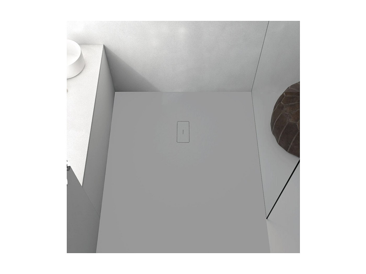 Piatto doccia ultrasottile 70 x 130 cm FUSION in resina finitura ...