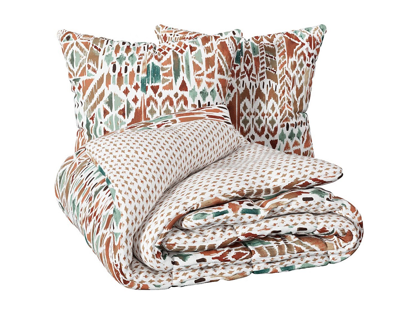 Housse de couette + 2 taies 220 x 240 cm Hikat