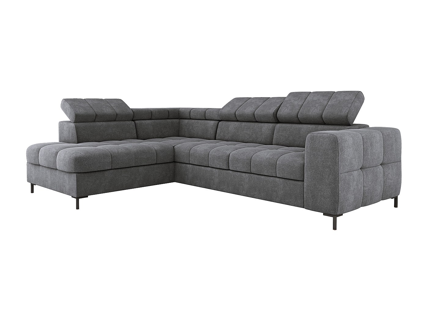 Sofa PABLOS met verstelbare hoofdsteun 279x201cm | Slapen & opbergen ...