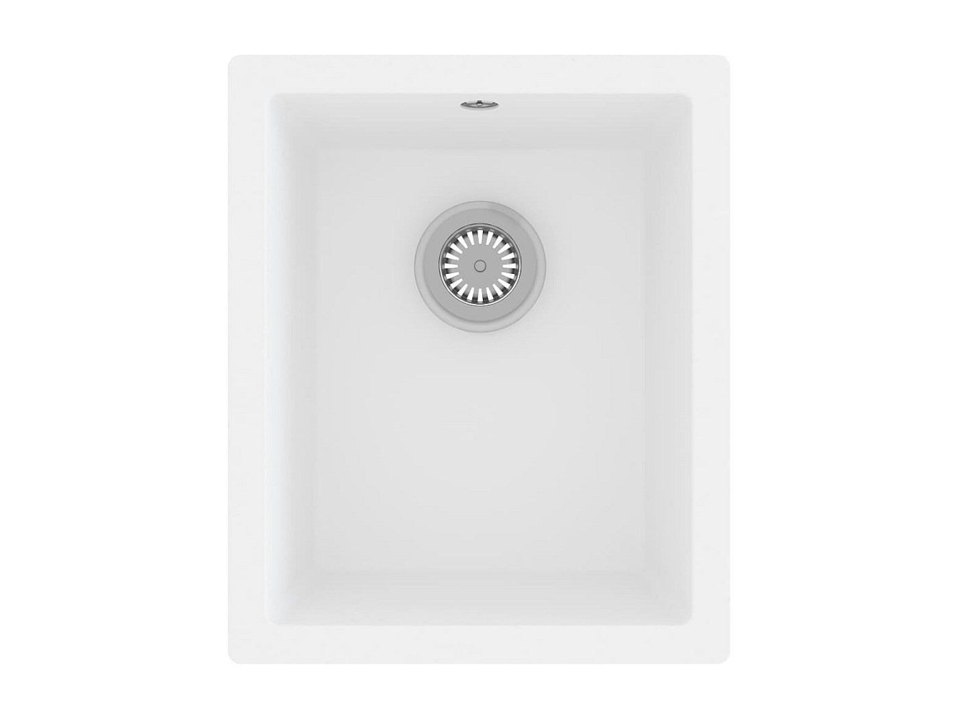 Lavello cucina con foro troppopieno 38 x 46 cm granito bianco 02_0002396