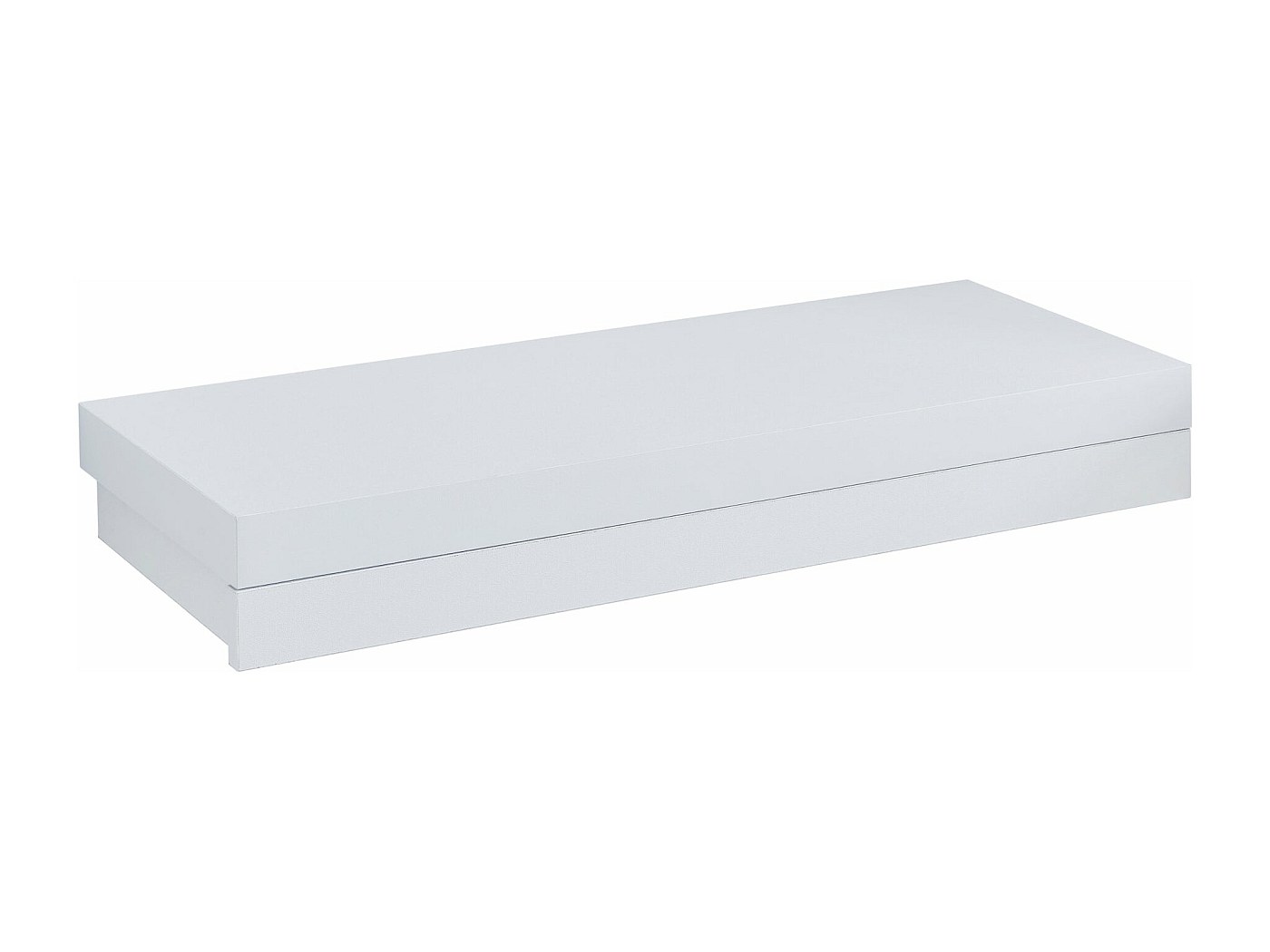 Mensola a muro con cassetto integrato 60 x 24 x 8 cm bianco 03_0007012