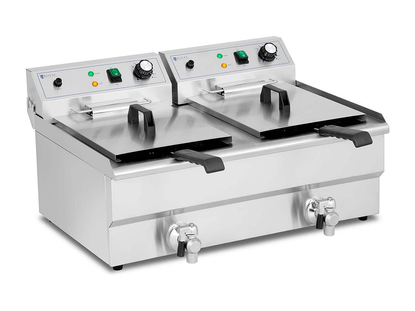 Friggitrice elettrica 2 x 16 litri 230 volt professionale 3000 watt ...