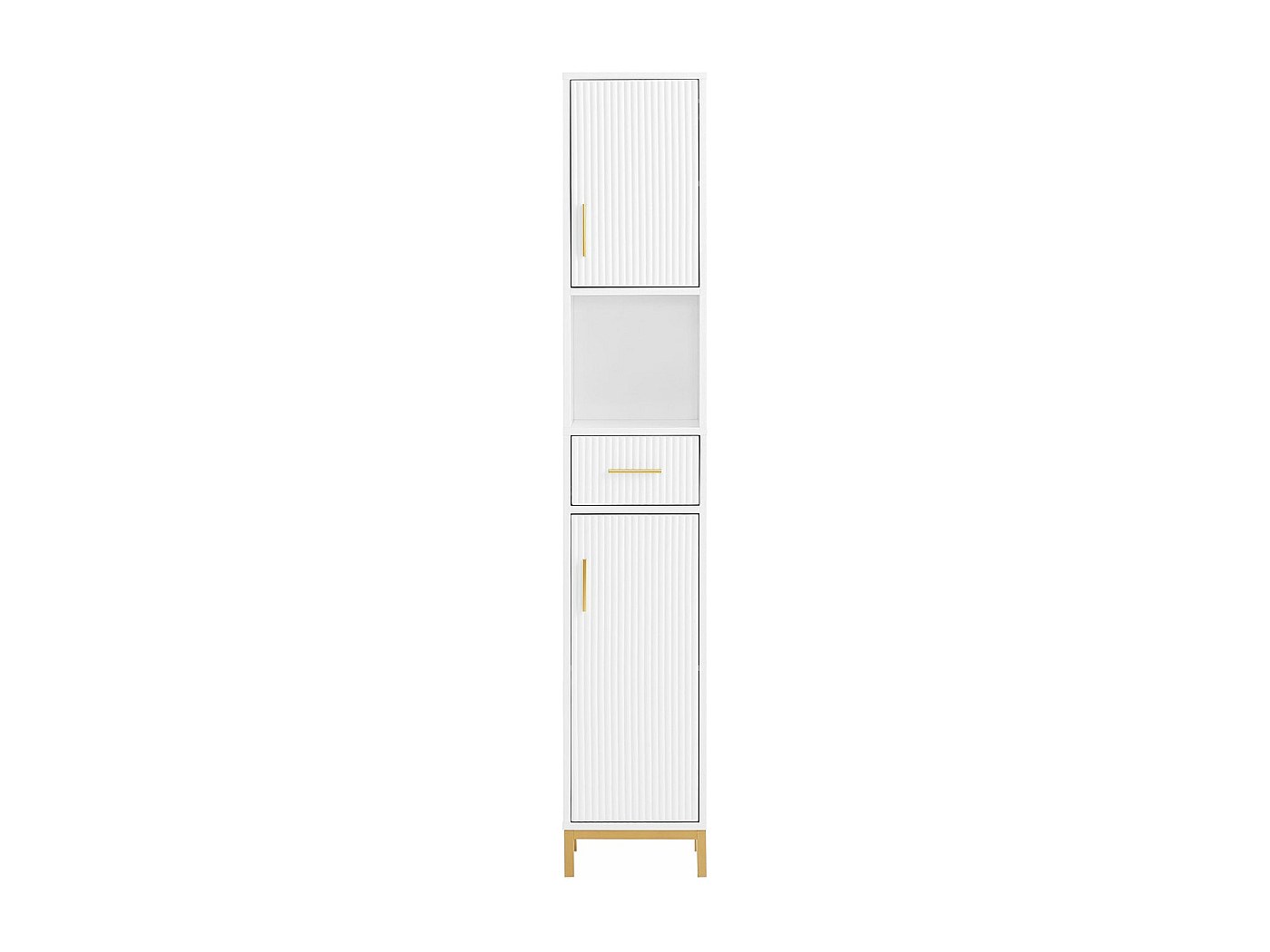 SoBuy BZR181-W Meuble Colonne Salle de Bain, Armoire de Rangement ...