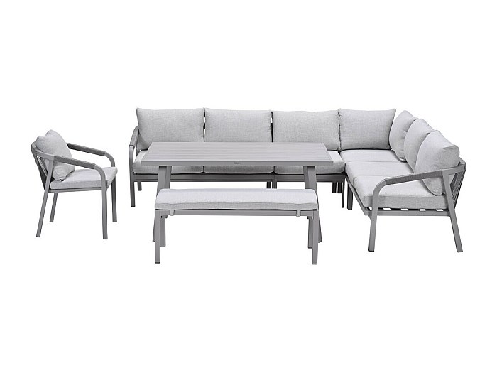 Garden Impressions Tarera lounge dining set 7-delig - taupe