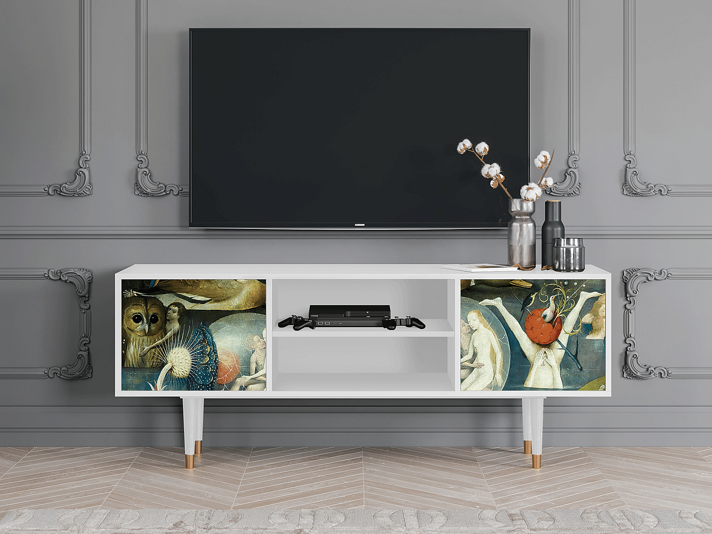 Mueble de TV - 170х69х48 cm - T2 - The Garden Of by Bosch, Blanco