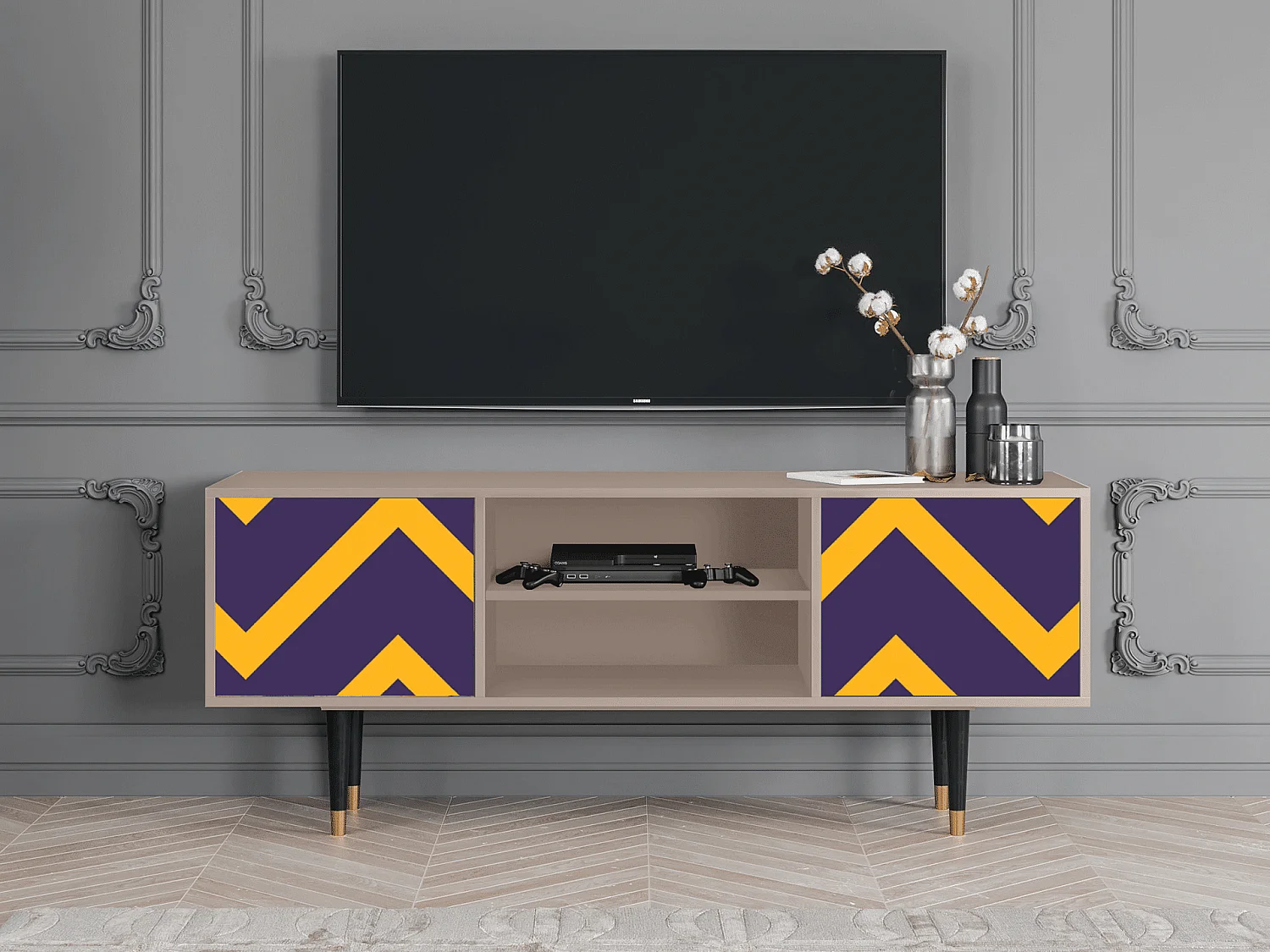 Mueble de TV - 170х69х48 cm - T2 - The Brightest Way, Latte