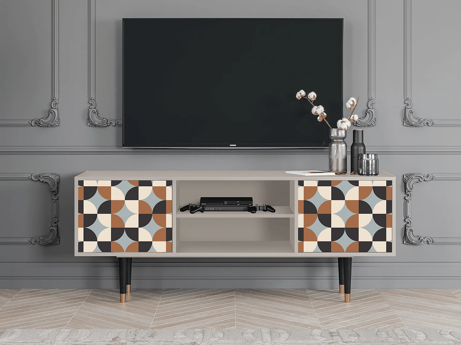 Mueble de TV - 170х69х48 cm - T2 - Brown Sensation, Arena