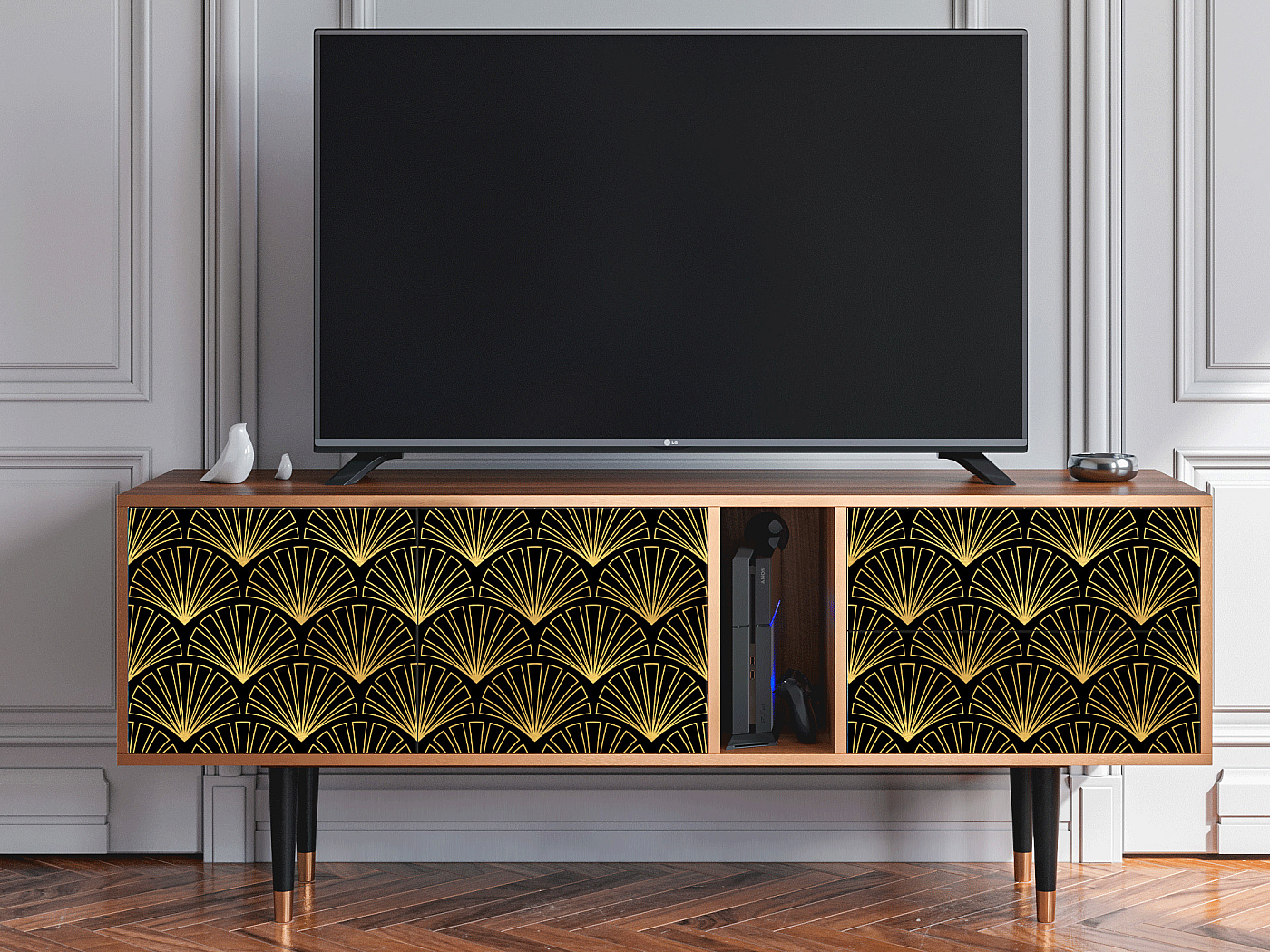 Meuble TV - 170х69х48 cm - T1 - Bird of Juno, Noyer