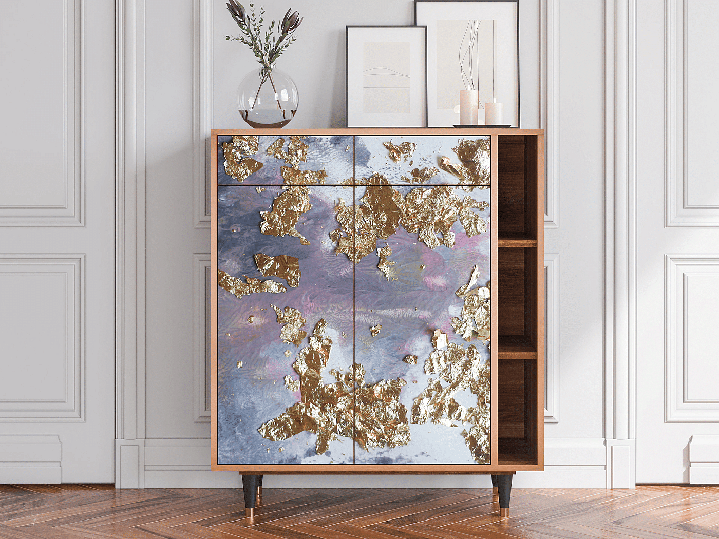 Buffet - 96х110х41 cm - BS6 - Planet Earth, Noyer