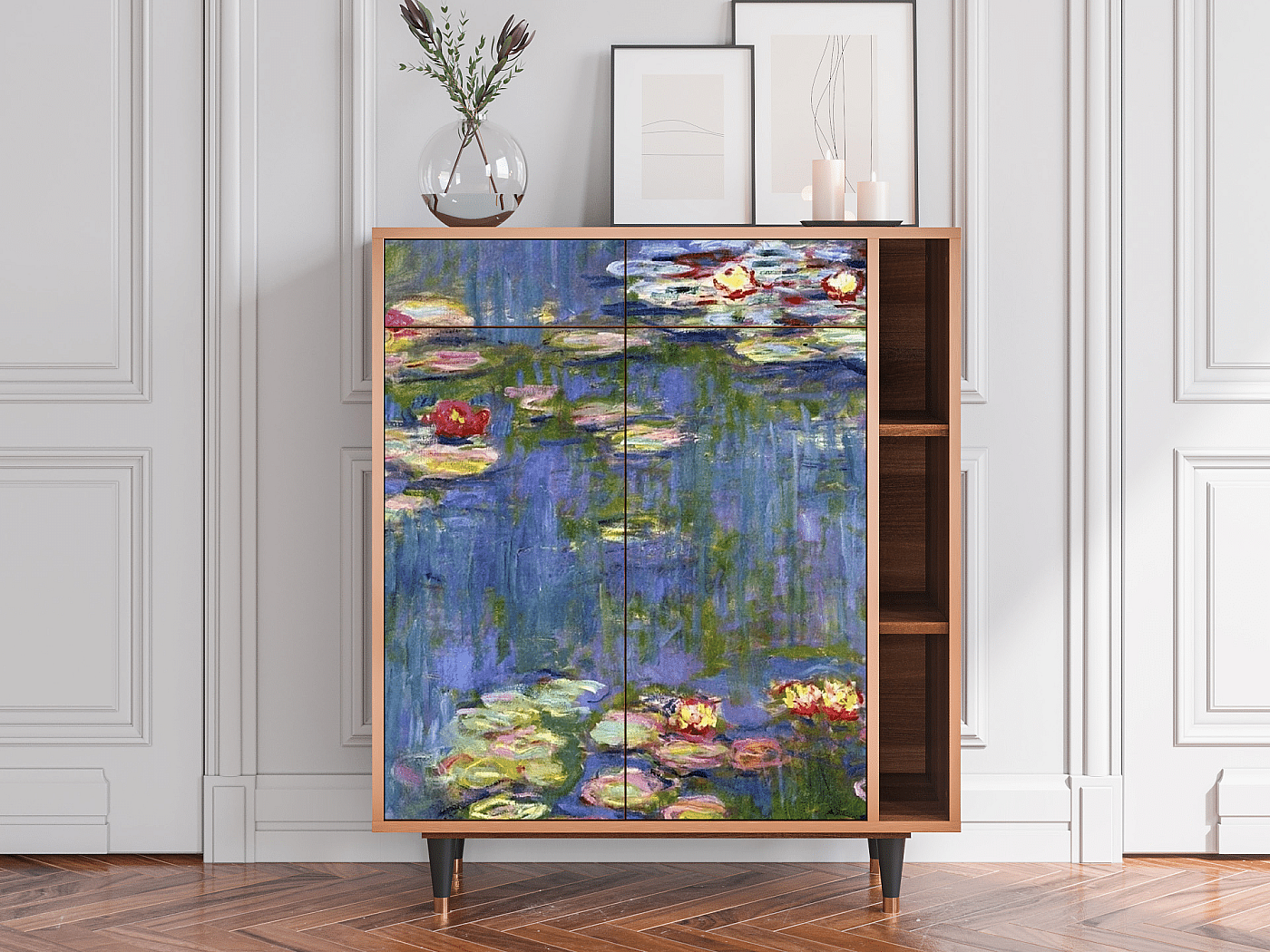 Aparador - 96х110х41 cm - BS6 - The water lily pond , Nogal
