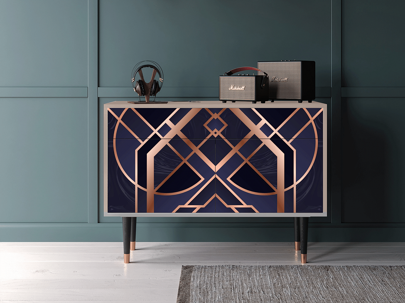 Aparador - 115x85x48 cm - BS4 - Purple Temple, Latte