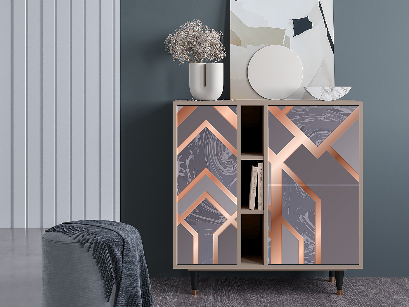 Buffet - 94х96х41 cm - BS5 - Taupe Anatomy, Latte