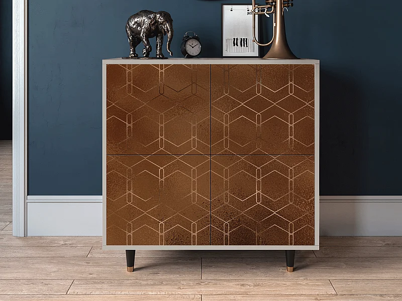 Dressoir - 94x96x48 cm - BS3 - Chocolate Bar, Zand