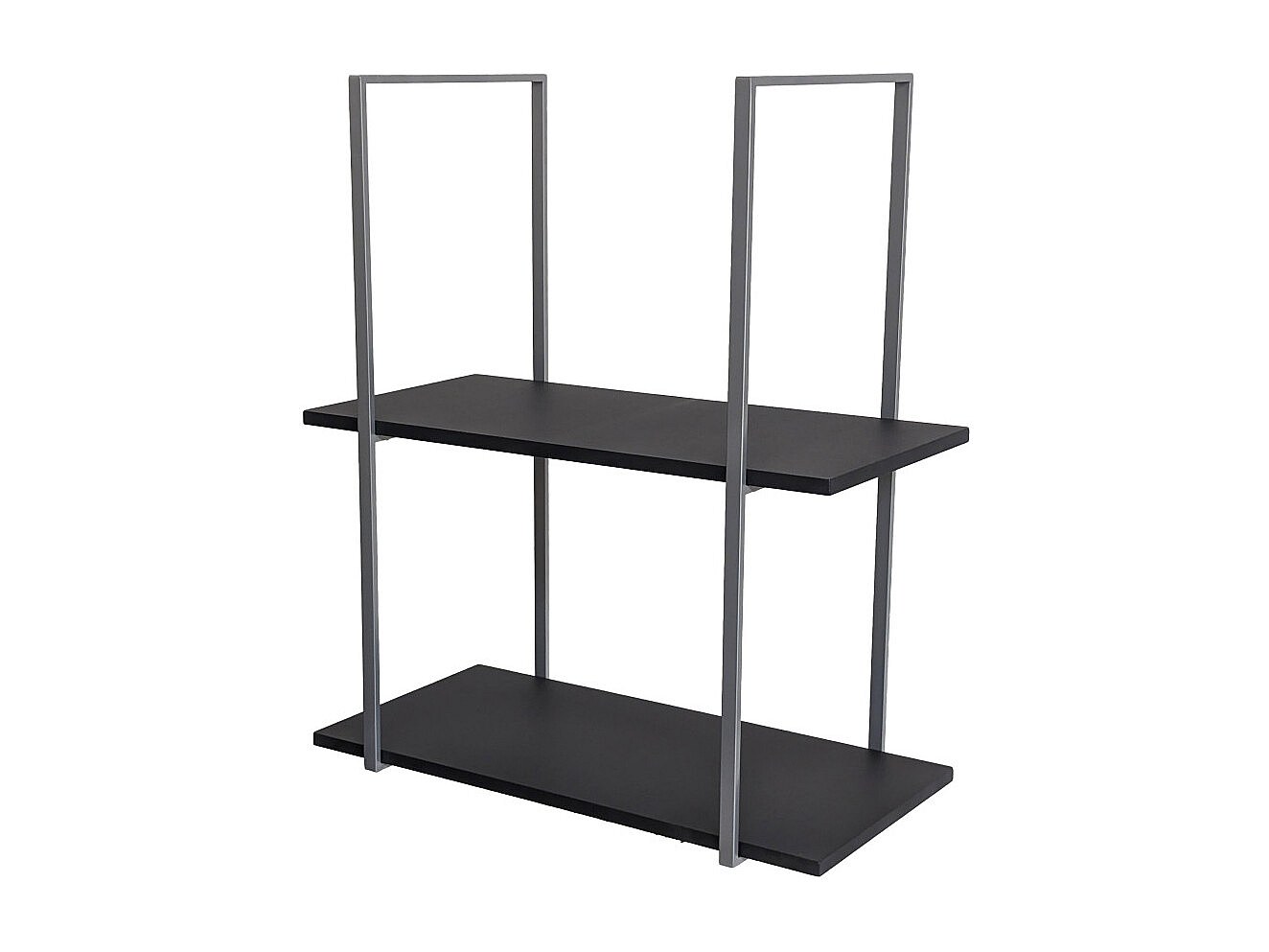 Etagère BAR SHELF 75 cm GRIS NOIR avec 2 étagères pour verres et ...