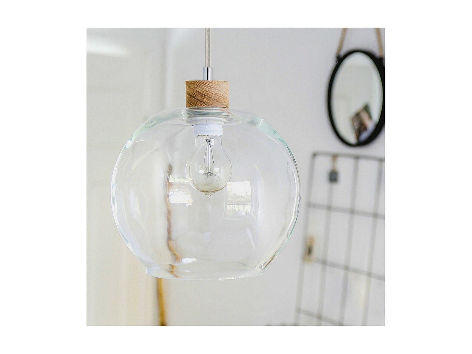 Candeeiro Suspenso Dommel, Castanho, 24x24x120 cm, EPIKASA