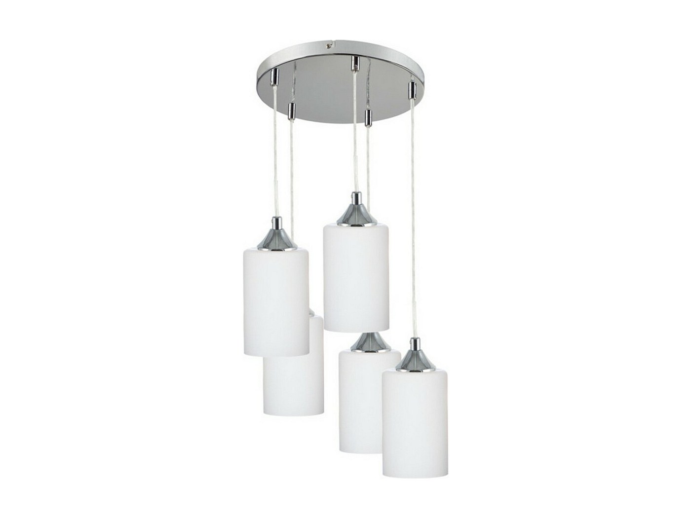 Lampada a Sospensione Trinity, Bianco, 40x40x120 cm, EPIKASA