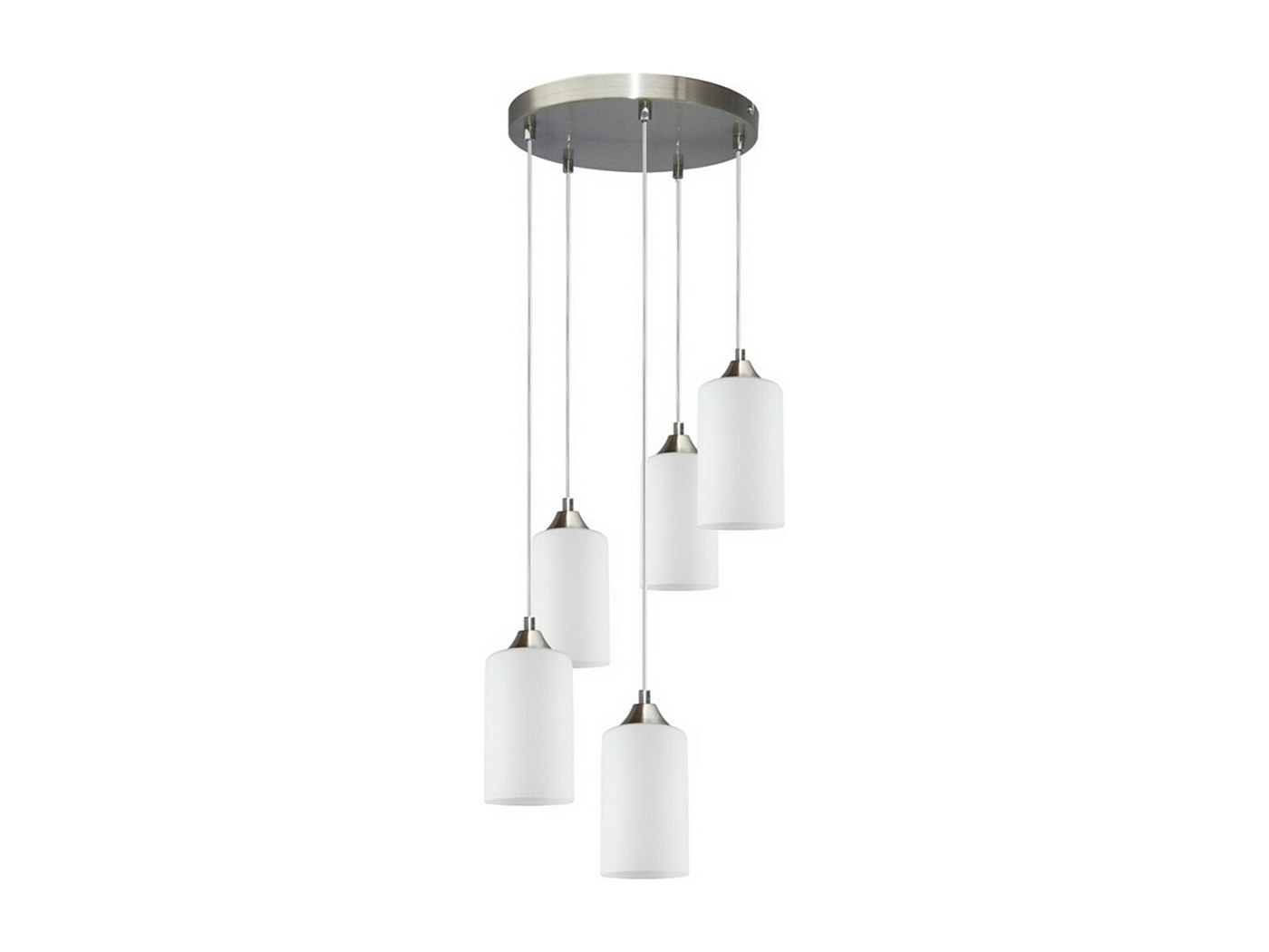 Lampada a Sospensione Trinity, Bianco, 40x40x120 cm, EPIKASA