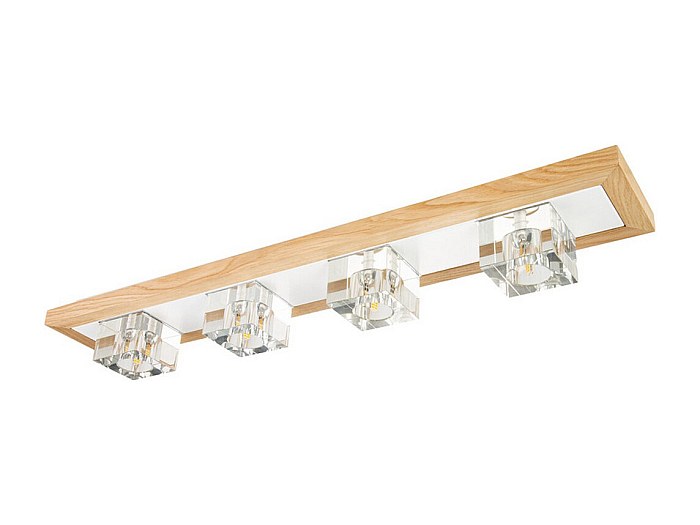Lampada a Soffitto Brandon, Marrone, 11,5x68x10 cm, EPIKASA