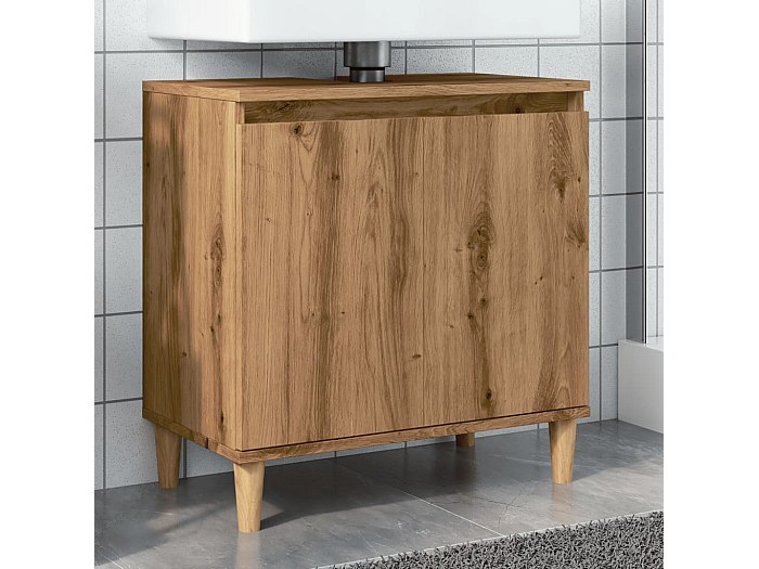 Mueble lavabo roble craft 58x33x60 cm madera de ingeniería
