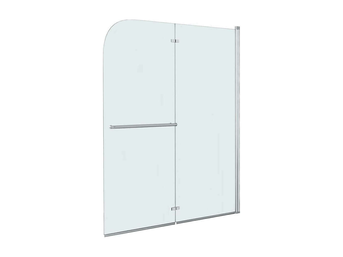 Cabine de douche pliable 2 panneaux ESG 120x140 cm