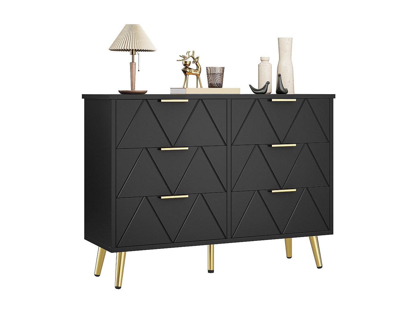 YITAHOME Commode à 6 tiroirs, Large Commode en Bois, Meuble de ...