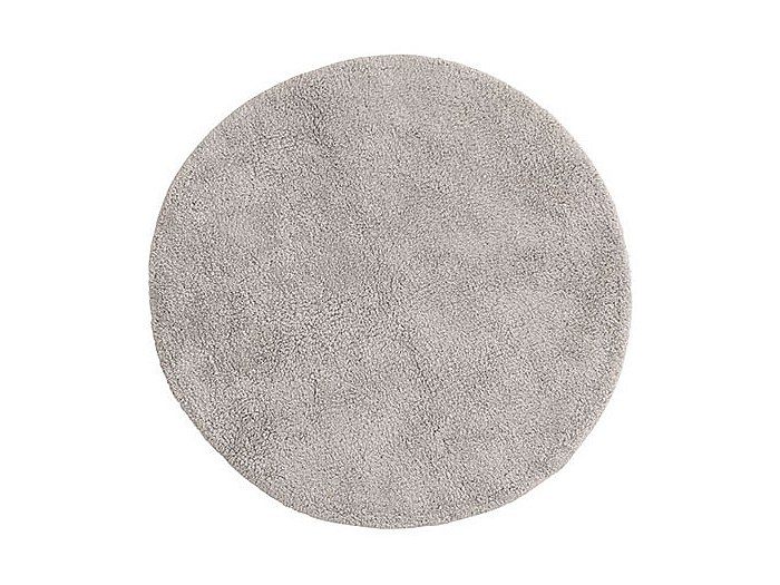 Alfombra de baño Valle Ø60cm gris claro.