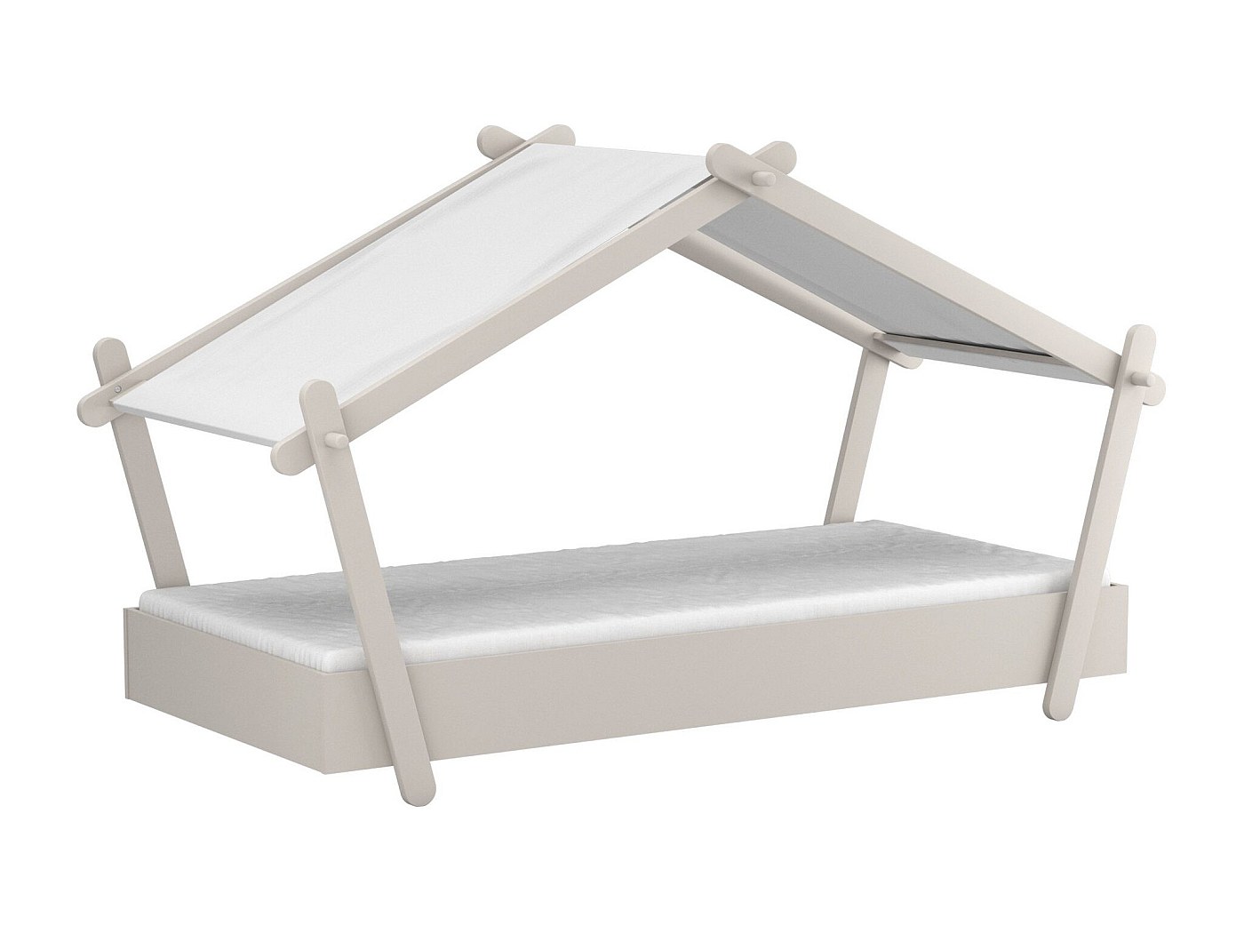 Cama cabaña para niños - DEMEYERE - Modéle Lodge - 90 x 200 cm - Somier ...