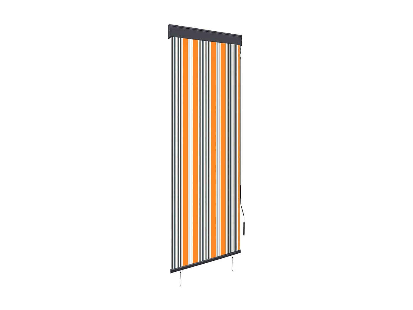 Estore de rolo para exterior 60x250 cm amarelo e azul