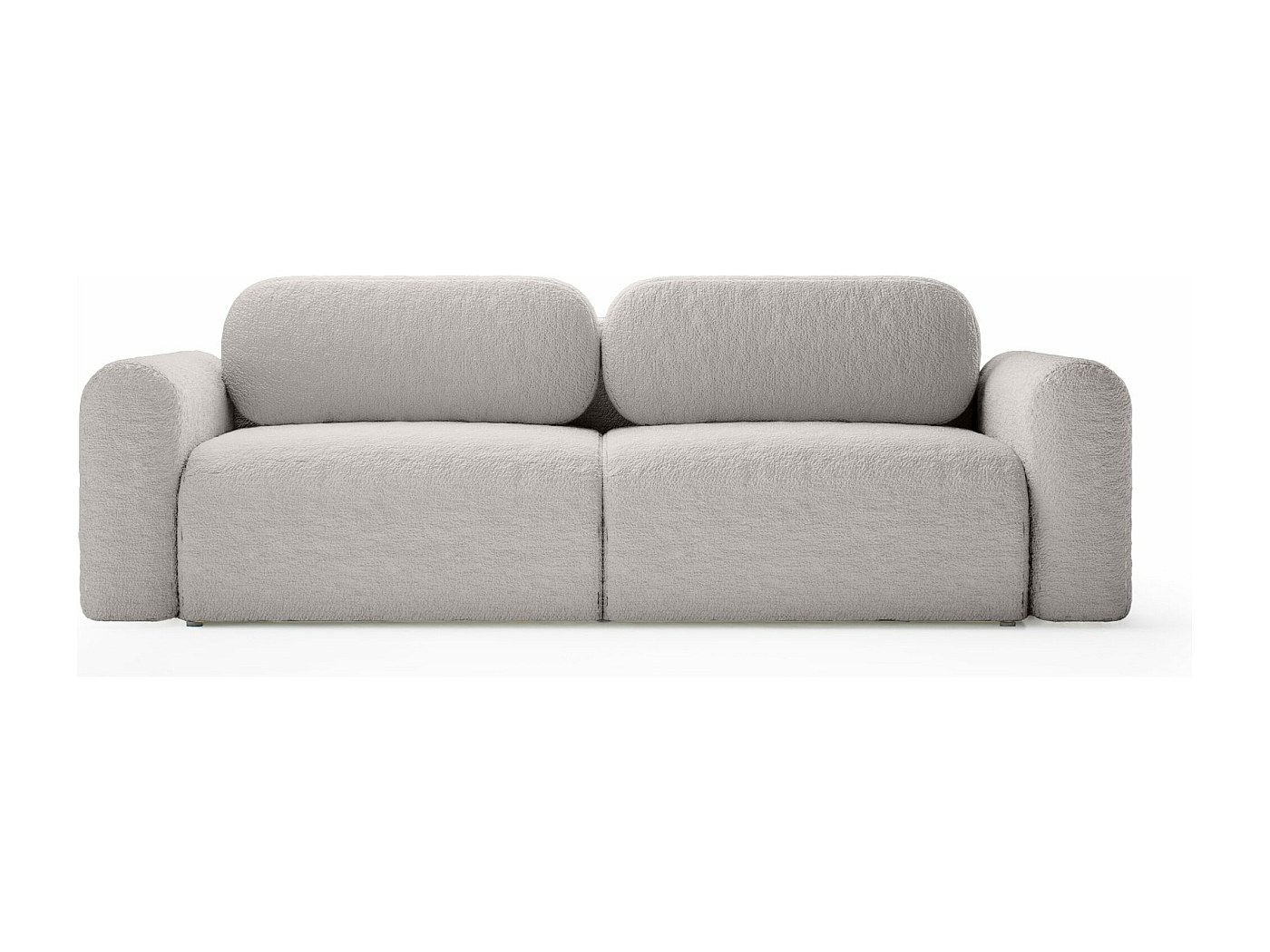 CANAPÉ Tissu Bouclé Carpin, Gris clair