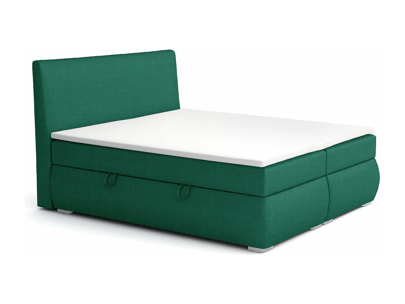 LIT BOXSPRING avec tiroirs de rangement Buffalo 160x200 cm, Fancy 36 (Vert)