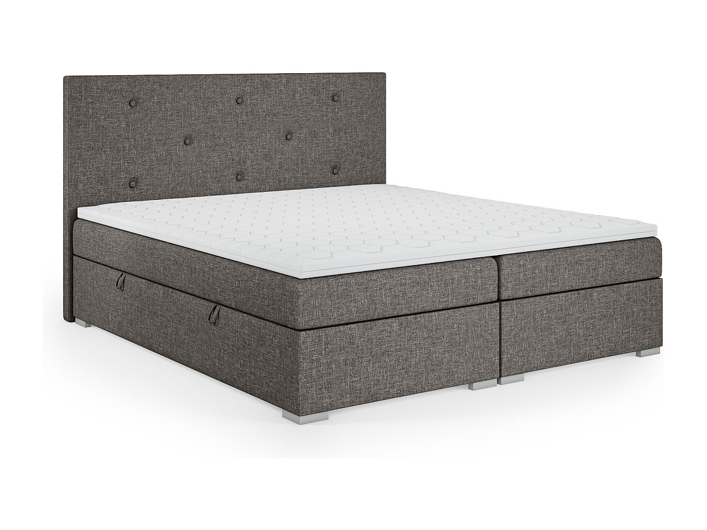 Lit Boxspring avec tiroirs de lit, Coffre de lit Topper Atlanta 180x200 ...